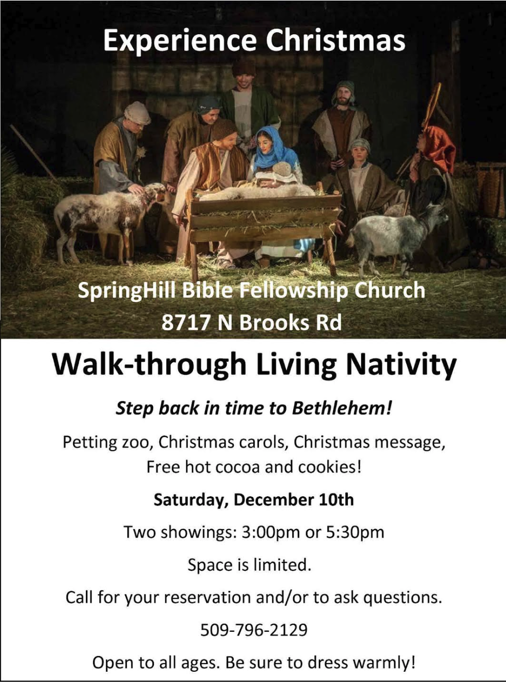 Walk-through Living Nativity 2022 - Springhill Bible Fellowship Church